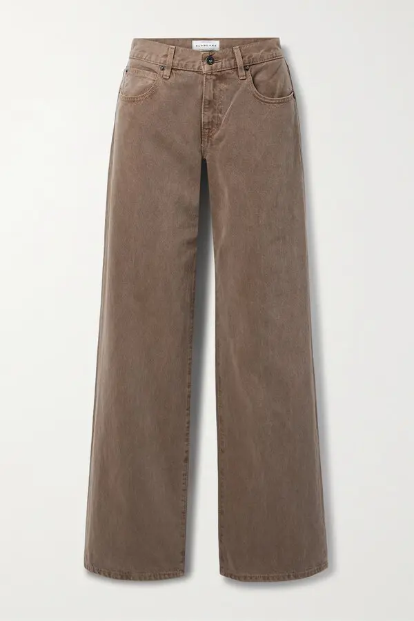 SLVRLAKE Mica Low-rise Wide-leg Jeans