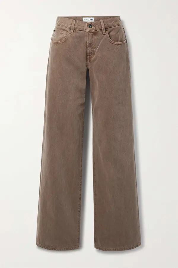 SLVRLAKE Mica Low-rise Wide-leg Jeans