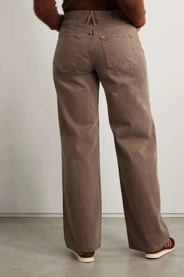 SLVRLAKE Mica Low-rise Wide-leg Jeans