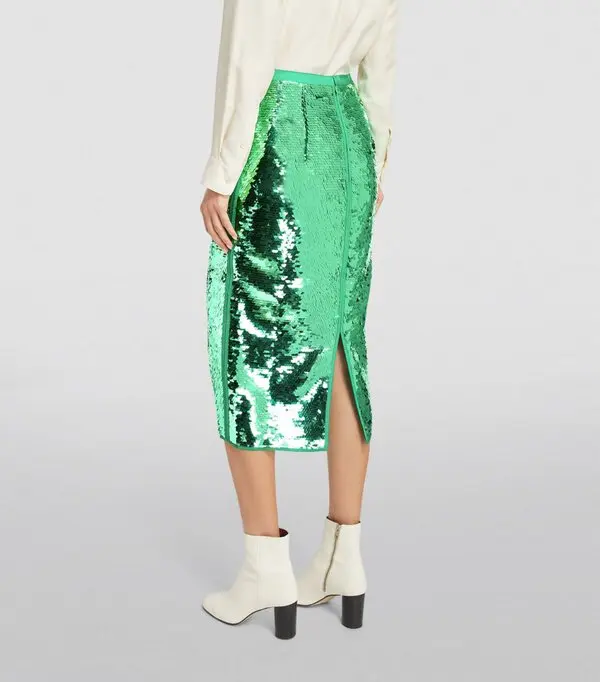Max Mara Sequin-embellished Midi Skirt