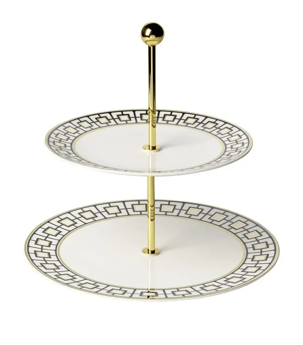 VILLEROY & BOCH Metrochic Two-tier Cake Stand - Black