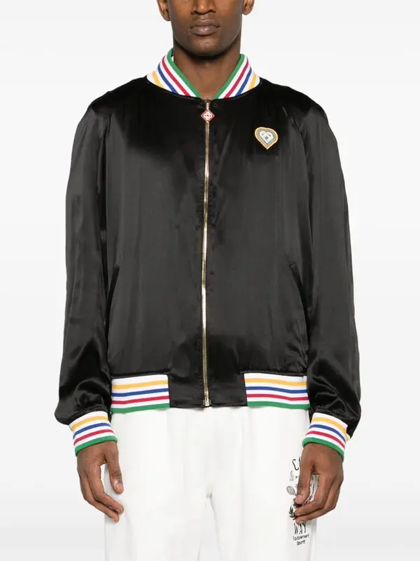 Casablanca Souvenir Bomber Jacket - Black