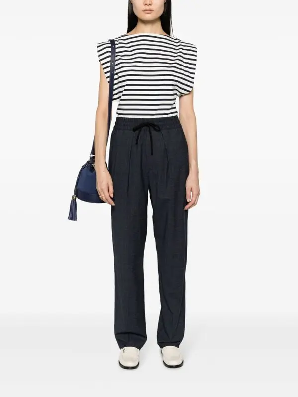 MARANT ETOILE Priska High-waisted Trousers - Blue