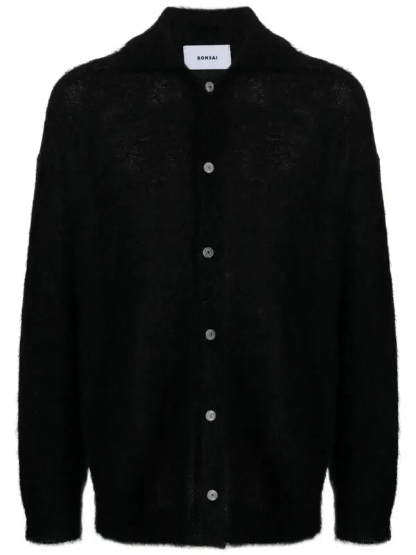BONSAI Logo-patch Buttoned Cardigan