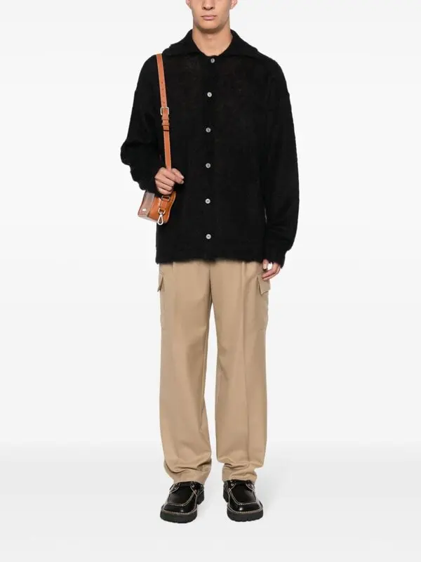 BONSAI Logo-patch Buttoned Cardigan