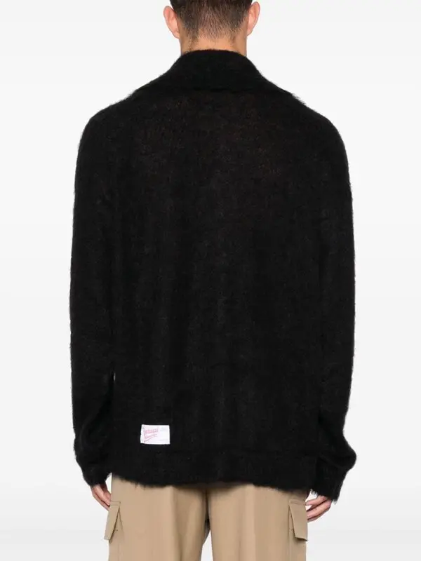 BONSAI Logo-patch Buttoned Cardigan