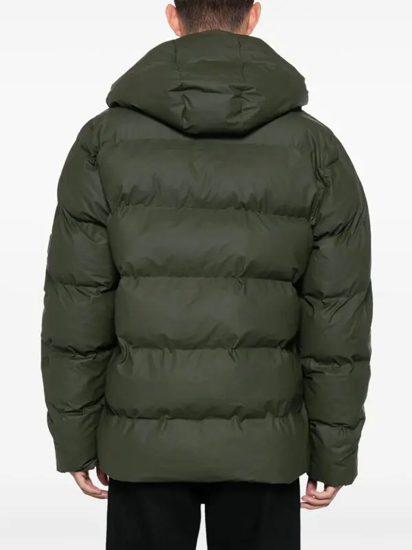 Rains Hooded Padded Jacket - Green