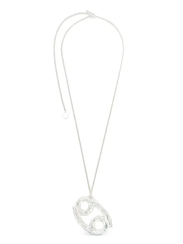 JIL SANDER Zodiac Pendant Necklace - Silver