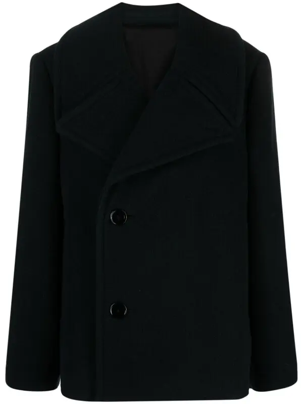 LEMAIRE Double-breasted Wool-cotton Blend Coat