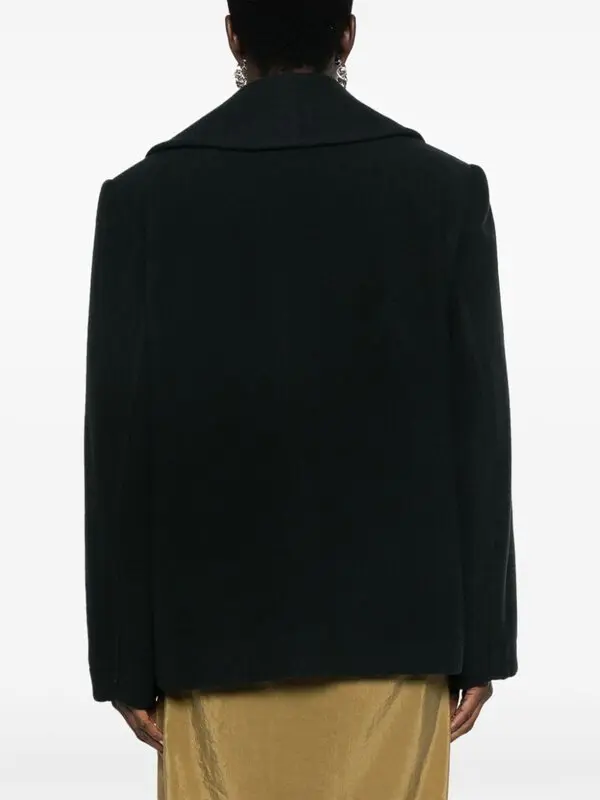 LEMAIRE Double-breasted Wool-cotton Blend Coat