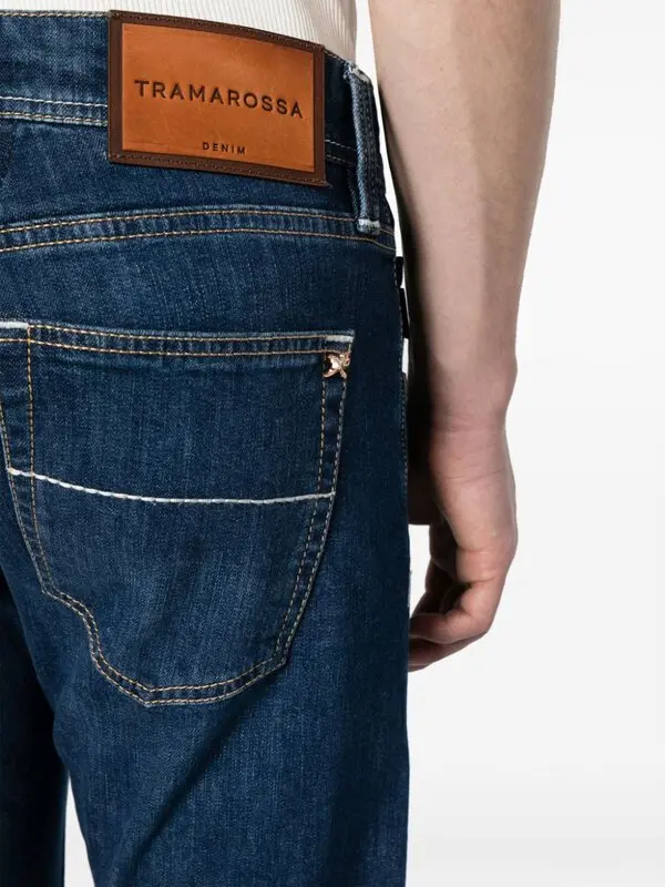 TRAMAROSSA Mid-rise Straight-leg Jeans - Blue