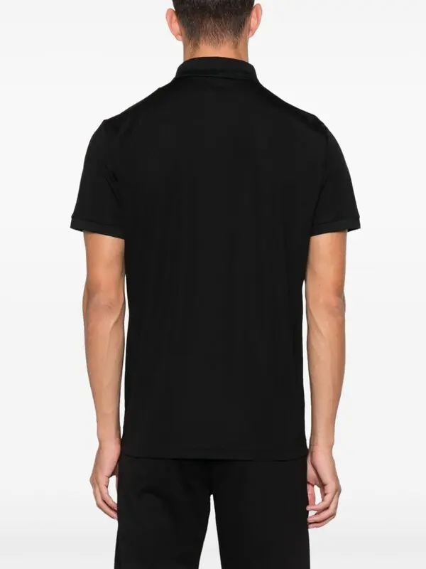 Emporio Armani Logo-patch Half-zip Polo Shirt