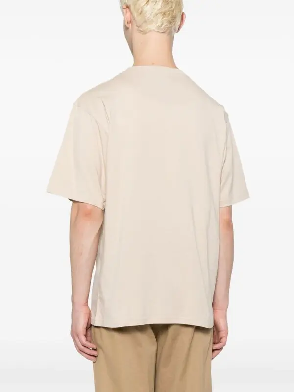 AGNES B. Christof Logo-stamp T-shirt - Brown
