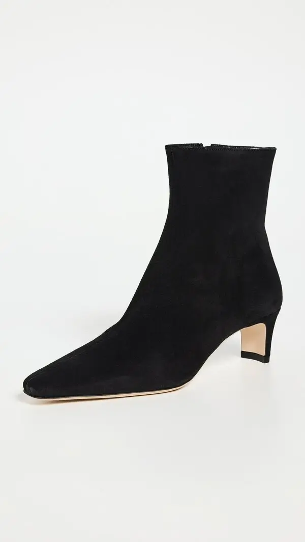 Staud Wally Ankle Boots - Black