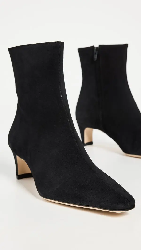 Staud Wally Ankle Boots - Black