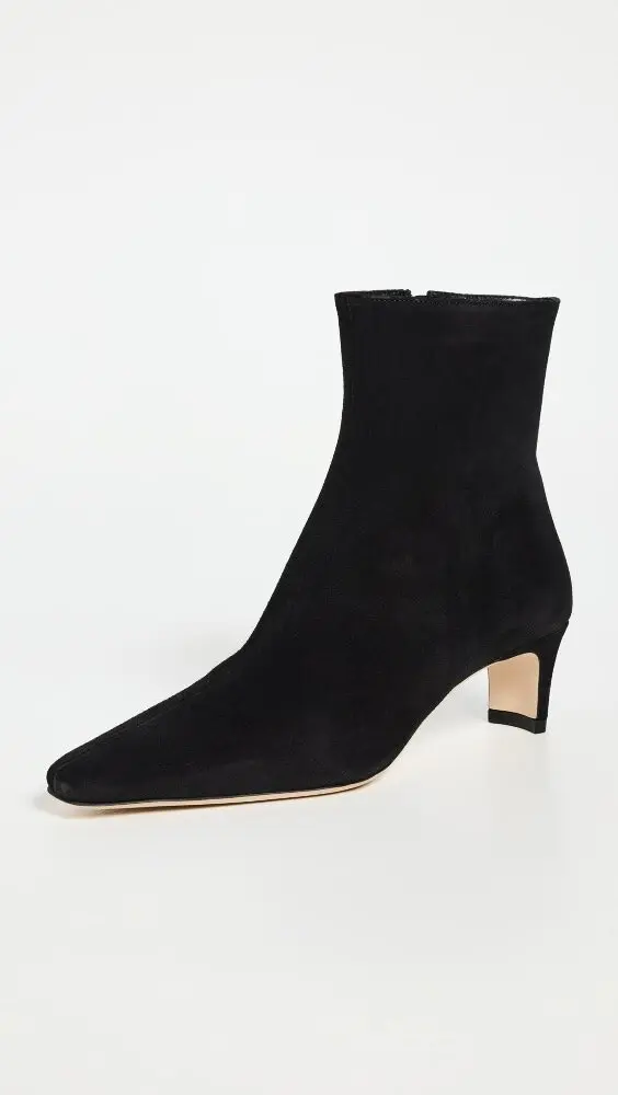 Staud Wally Ankle Boots - Black