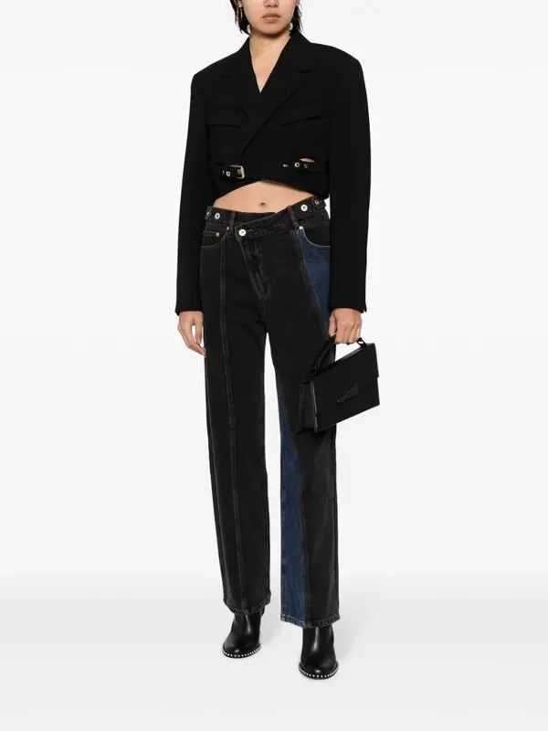 FENG CHEN WANG Asymmetric Straight Leg Jeans