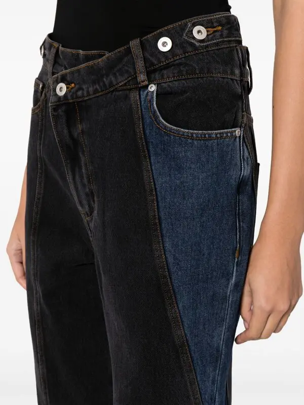 FENG CHEN WANG Asymmetric Straight Leg Jeans