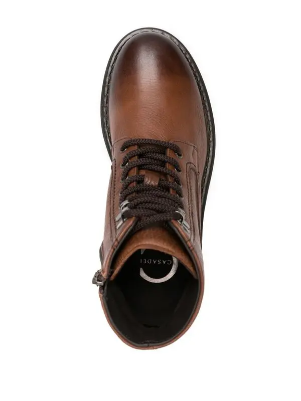 Casadei Beatles Leather Ankle Boots