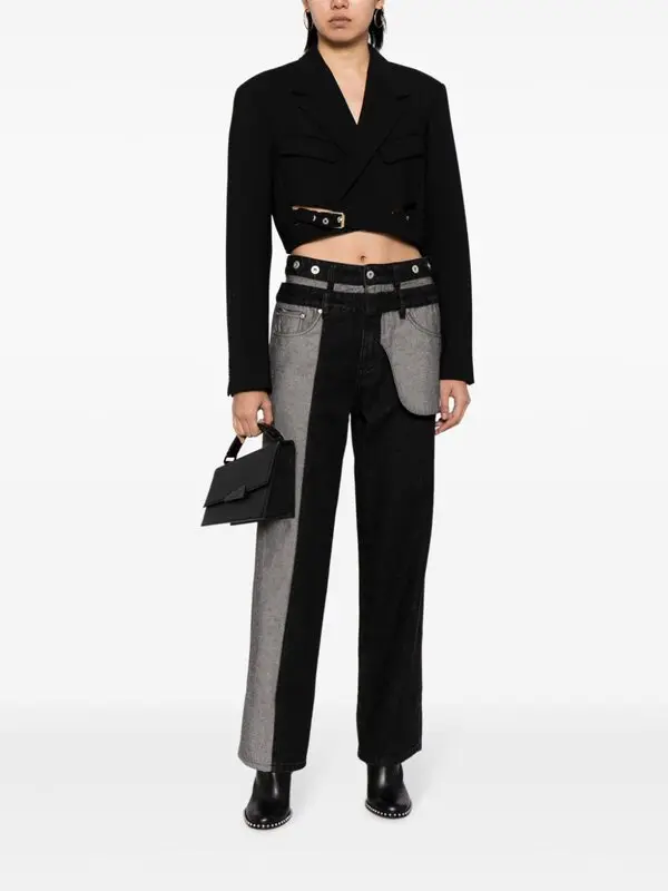 FENG CHEN WANG Mid-rise Straight-leg Jeans