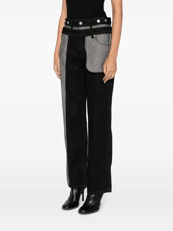 FENG CHEN WANG Mid-rise Straight-leg Jeans