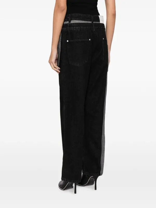 FENG CHEN WANG Mid-rise Straight-leg Jeans