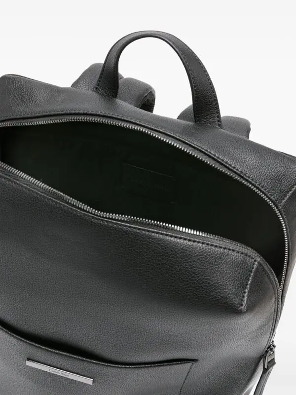 Calvin Klein Logo-plaque Faux-leather Backpack