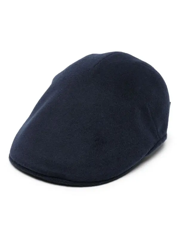 Borsalino Paris Cashmere Beak Cap - Blue