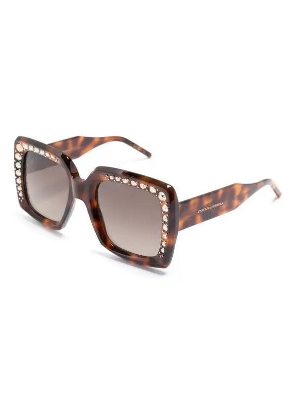 Carolina Herrera Tortoiseshell Sunglasses