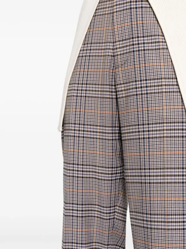 DONDUP Micaela Checked Trousers