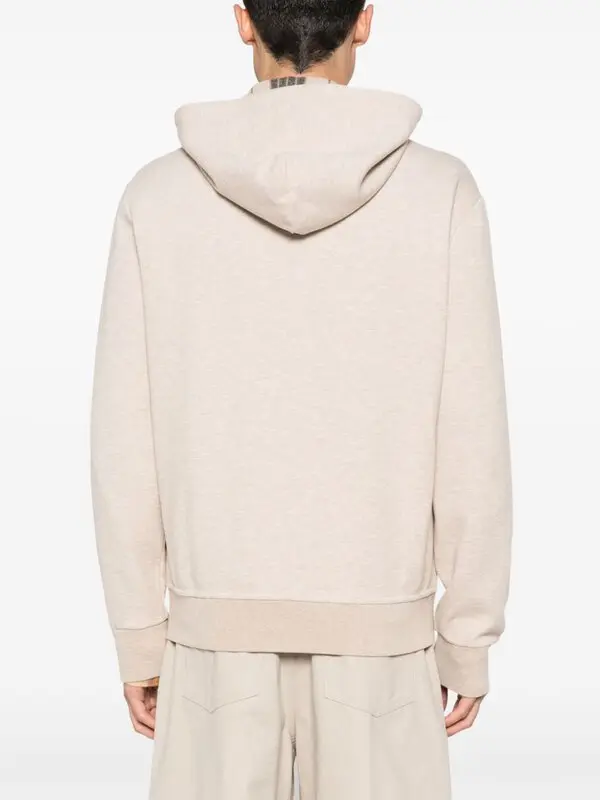 Polo Ralph Lauren Polo Pony Jersey Zip-up Hoodie - Neutrals