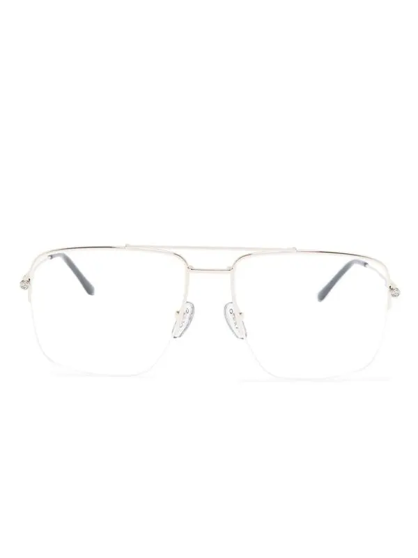 Gucci Logo-engraved Square-frame Glasses