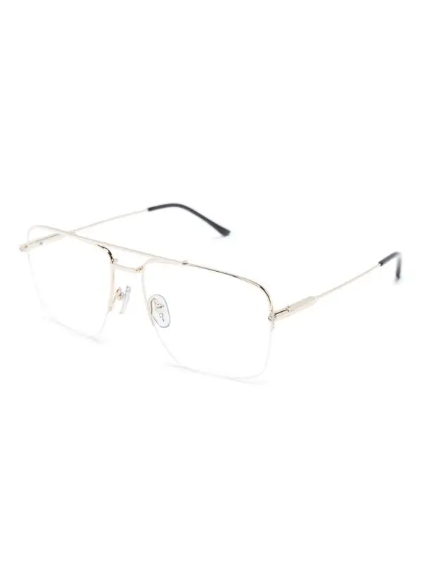 Gucci Logo-engraved Square-frame Glasses