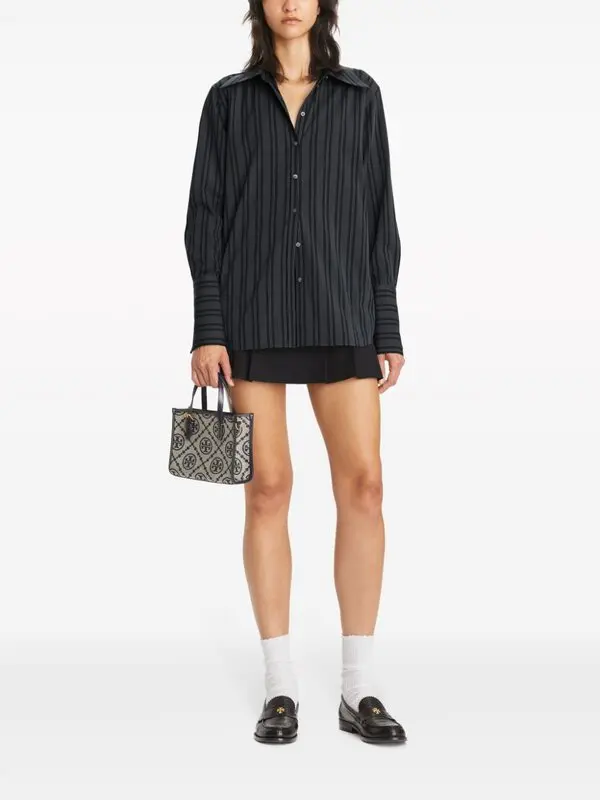 Tory Burch Cuffed Cotton Shirt - Blue