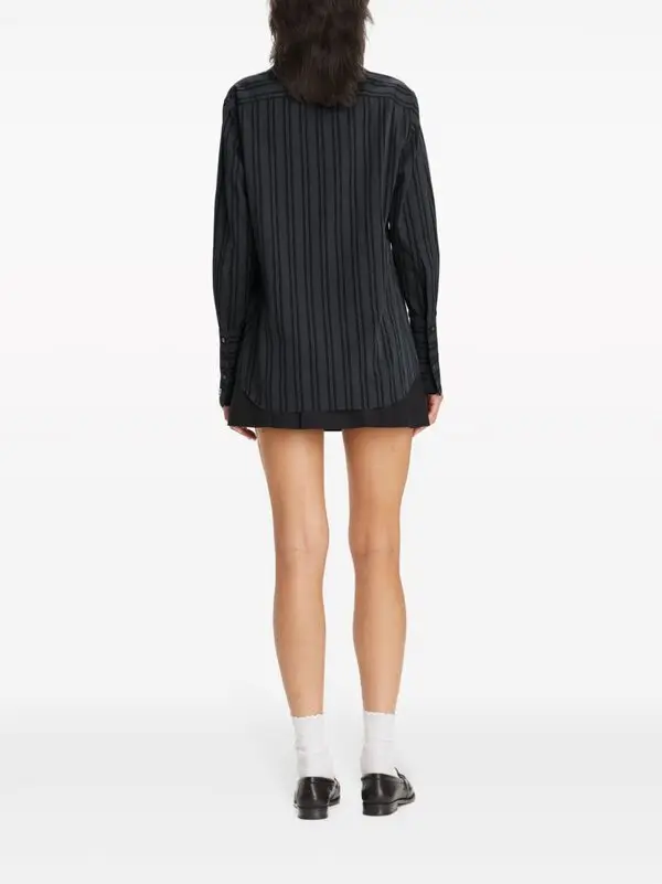 Tory Burch Cuffed Cotton Shirt - Blue