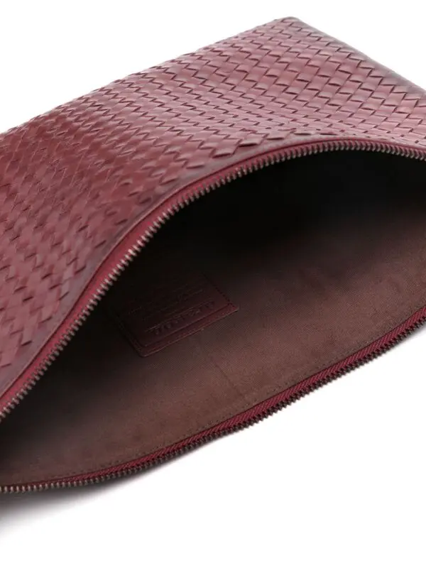 Dragon Diffusion Interwoven-design Clutch - Red