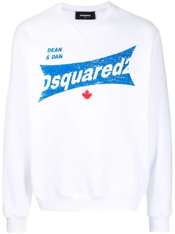 Dsquared2 Logo Print Cotton Sweatshirt