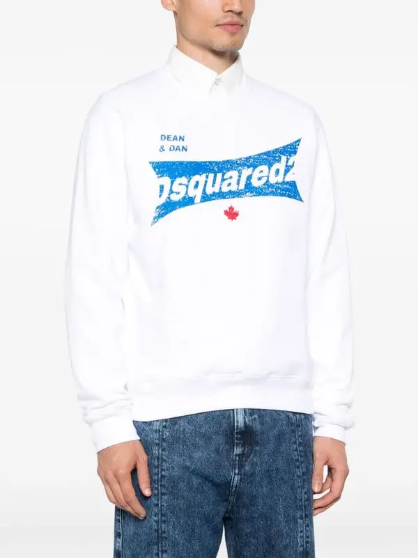 Dsquared2 Logo Print Cotton Sweatshirt