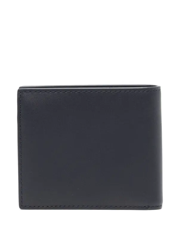 Lacoste Logo-plaque Leather Wallet - Blue
