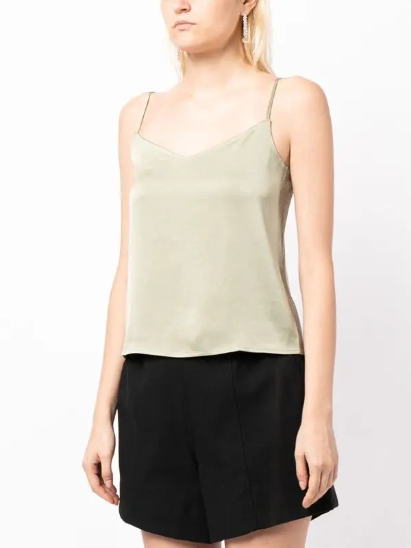 GOODIOUS V-neck Slip Top - Green