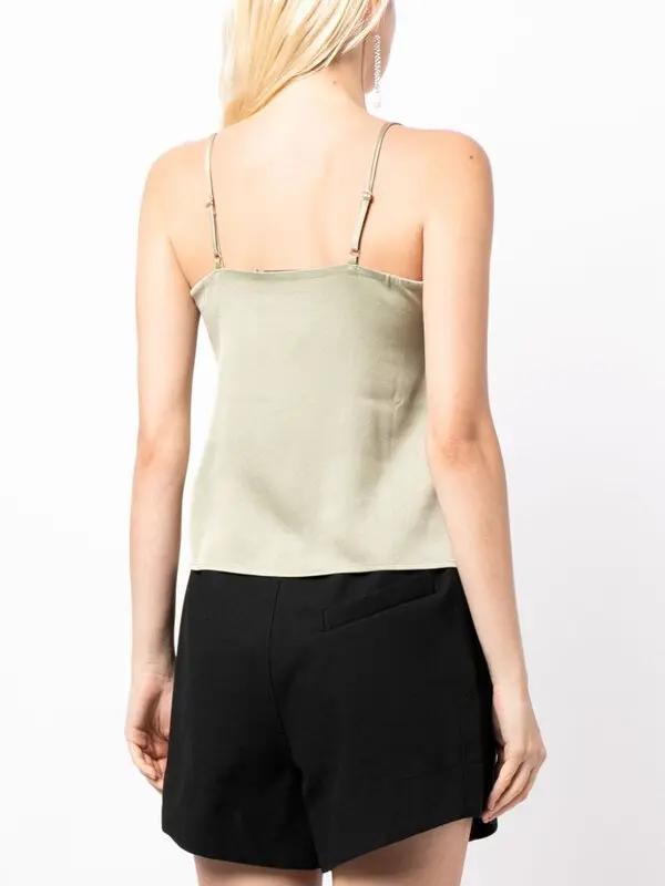GOODIOUS V-neck Slip Top - Green