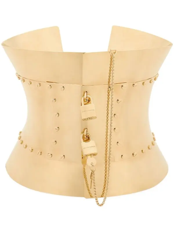 Dolce & Gabbana Padlocks Corset Belt - Gold