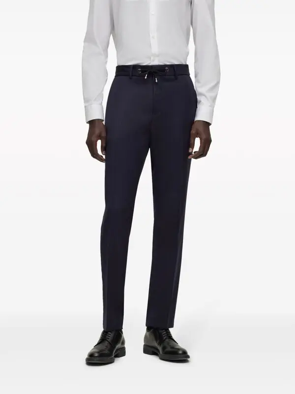 BOSS Slim-fit Trousers In Virgin-wool Serge
