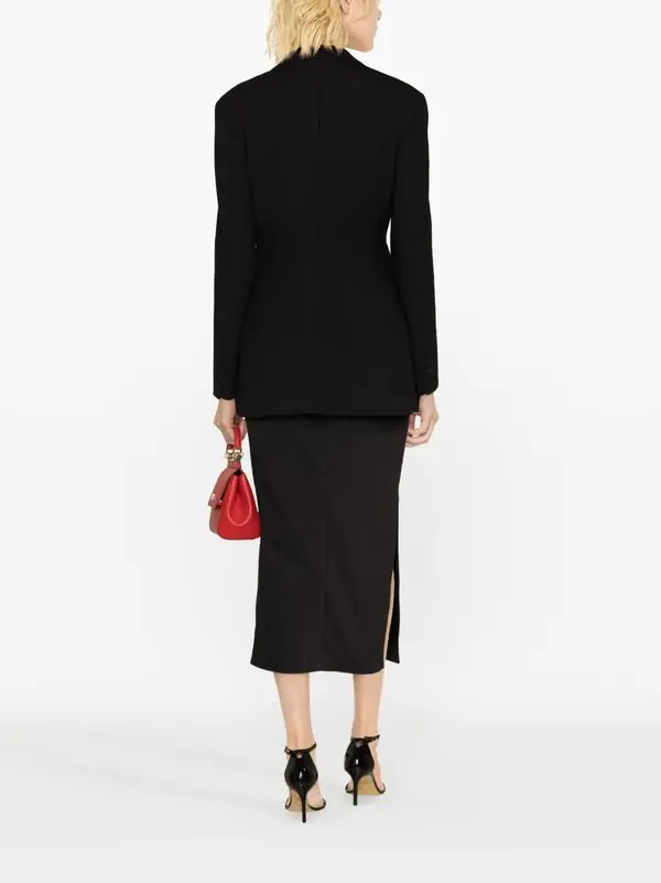 Dolce & Gabbana Single-breasted Virgin Wool Blazer - Black