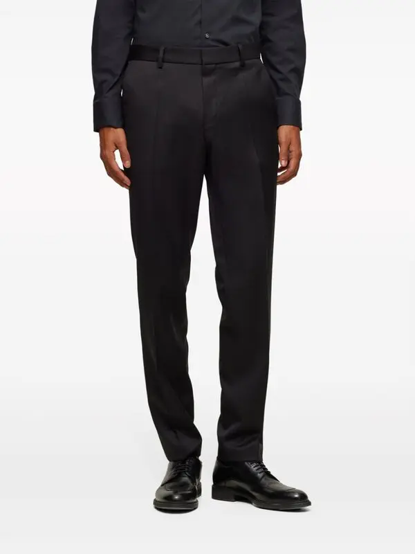 BOSS Straight Leg Trousers - Black