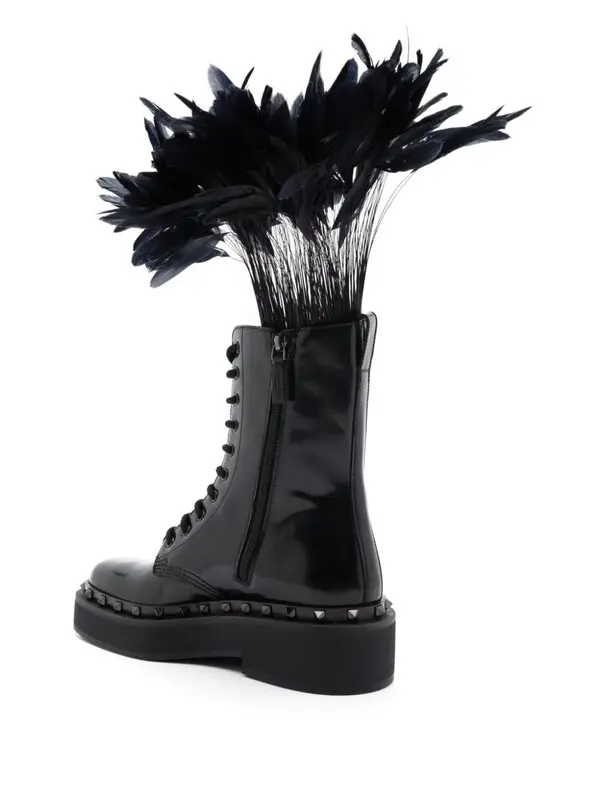 Valentino Garavani 50mm Rockstud Combat Boots
