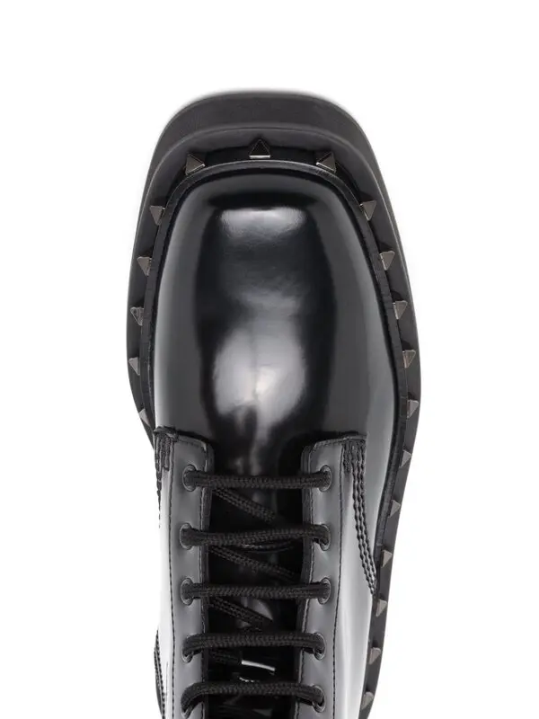 Valentino Garavani 50mm Rockstud Combat Boots