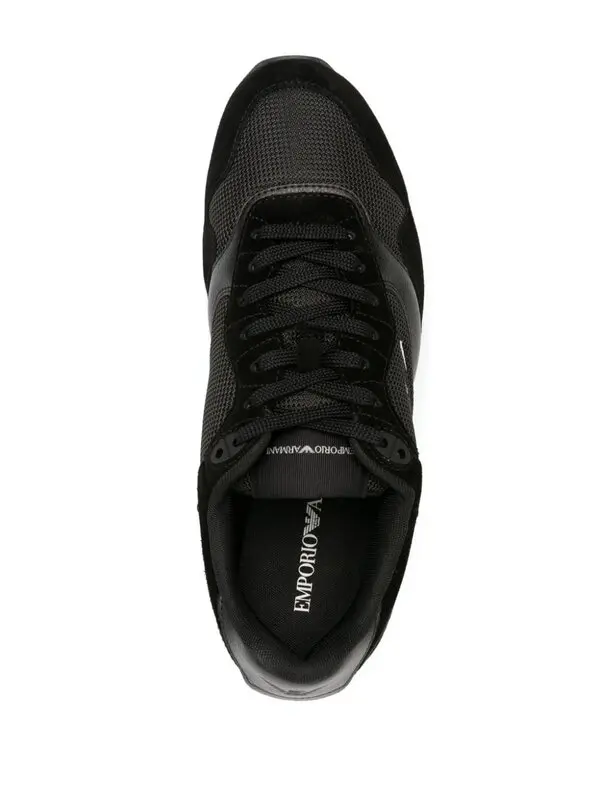 Emporio Armani Mesh-panel Low-top Sneakers