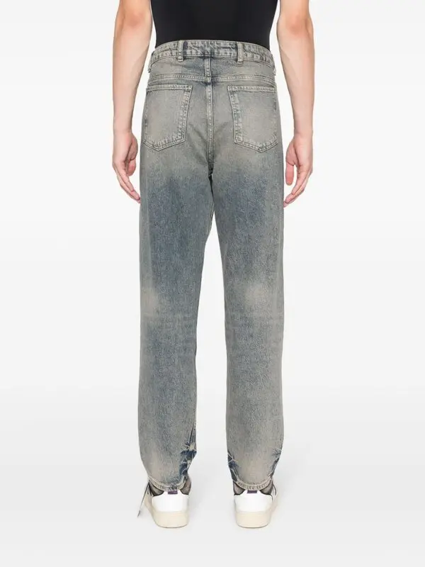 REPRESENT Bleached-effect Straight-leg Jeans