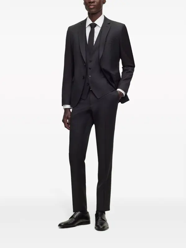 BOSS Single-breasted Tailored Waistcoat - Black